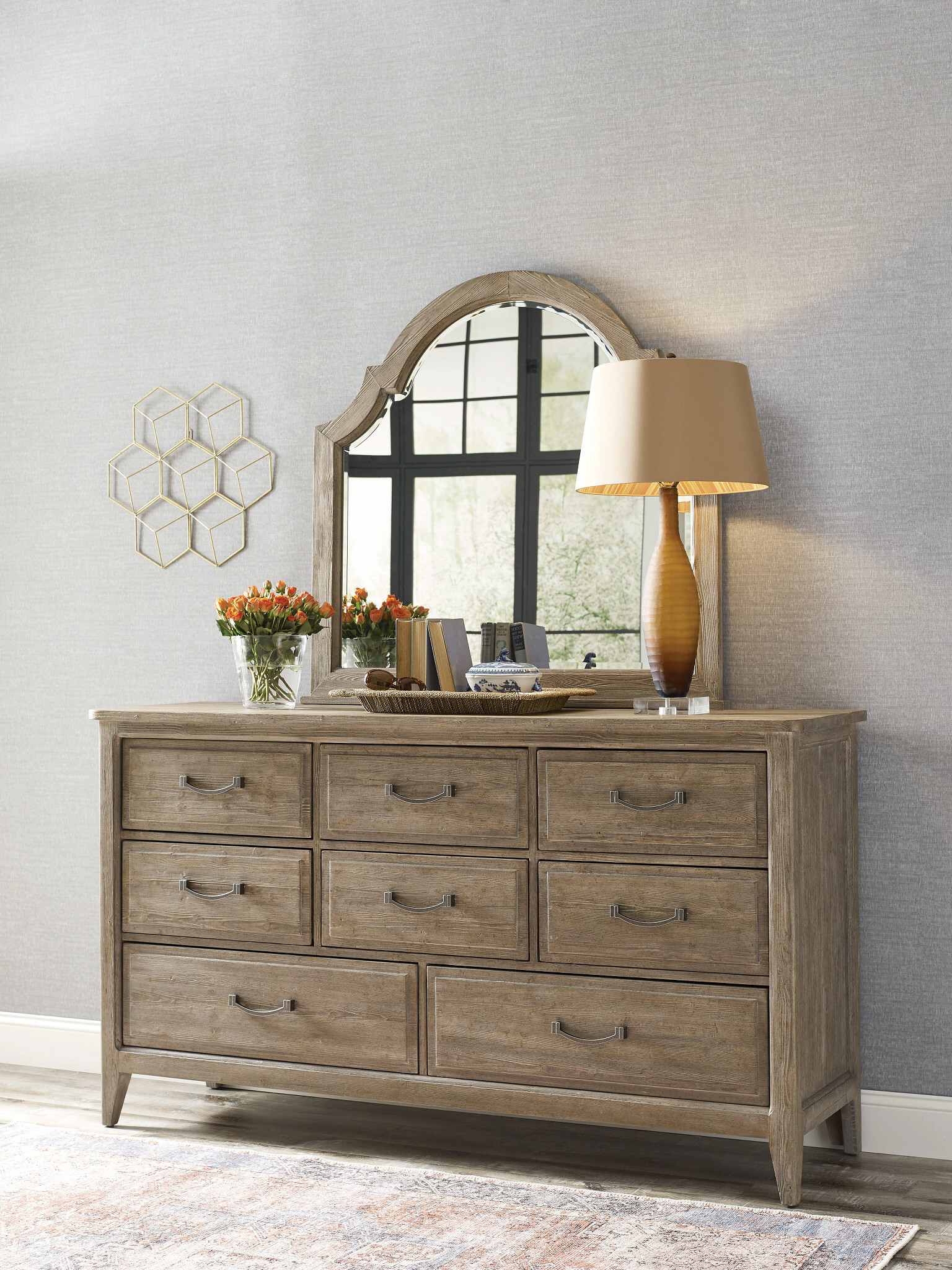 BANCROFT EIGHT DRAWER DRESSER