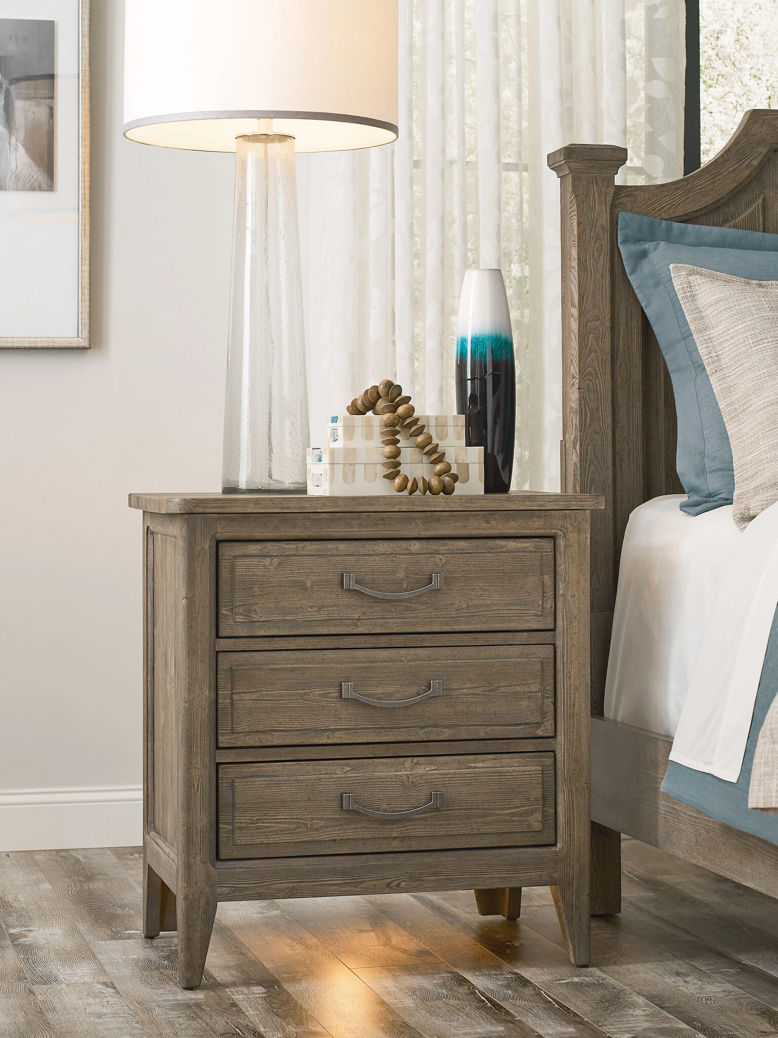 EASTLAKE THREE DRAWER NIGHTSTAND